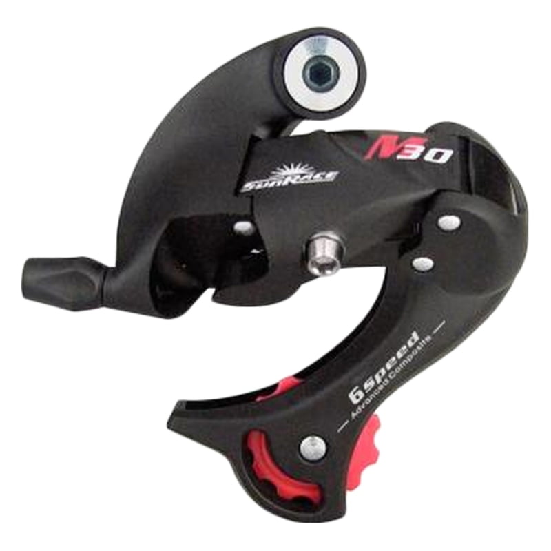 Sunrace RD-M36 Rear Derailleur 6sp Long Engineered Polymer, Steel ...