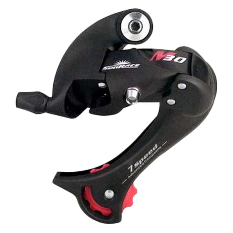 Sunrace RD-M37 Rear Derailleur 7sp Long Engineered Polymer, Steel ...