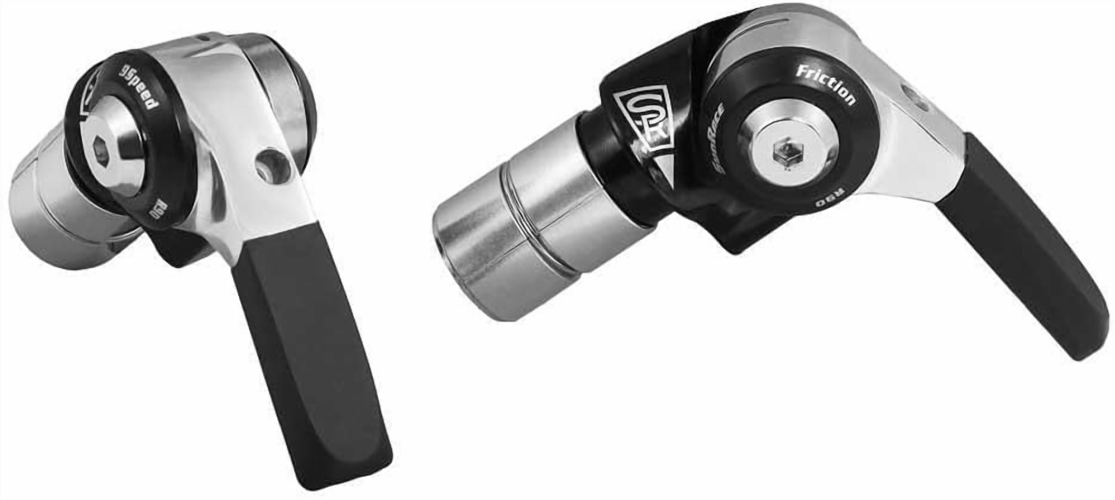 Sunrace SL-R96 Shifter Sunrace Hb Barend Slr96 Lh Frict Bk/sl - Walmart.com