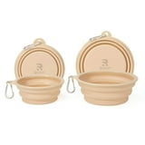 Sunraymascota Collapsible Dog Bowls, (12 & 22oz ) 2 Pack Dog Travel ...