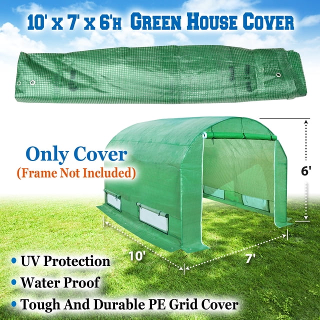 Sunrise 10'X7'X6' Large Walk In Outdoor Plant Gardening Greenhouse ...
