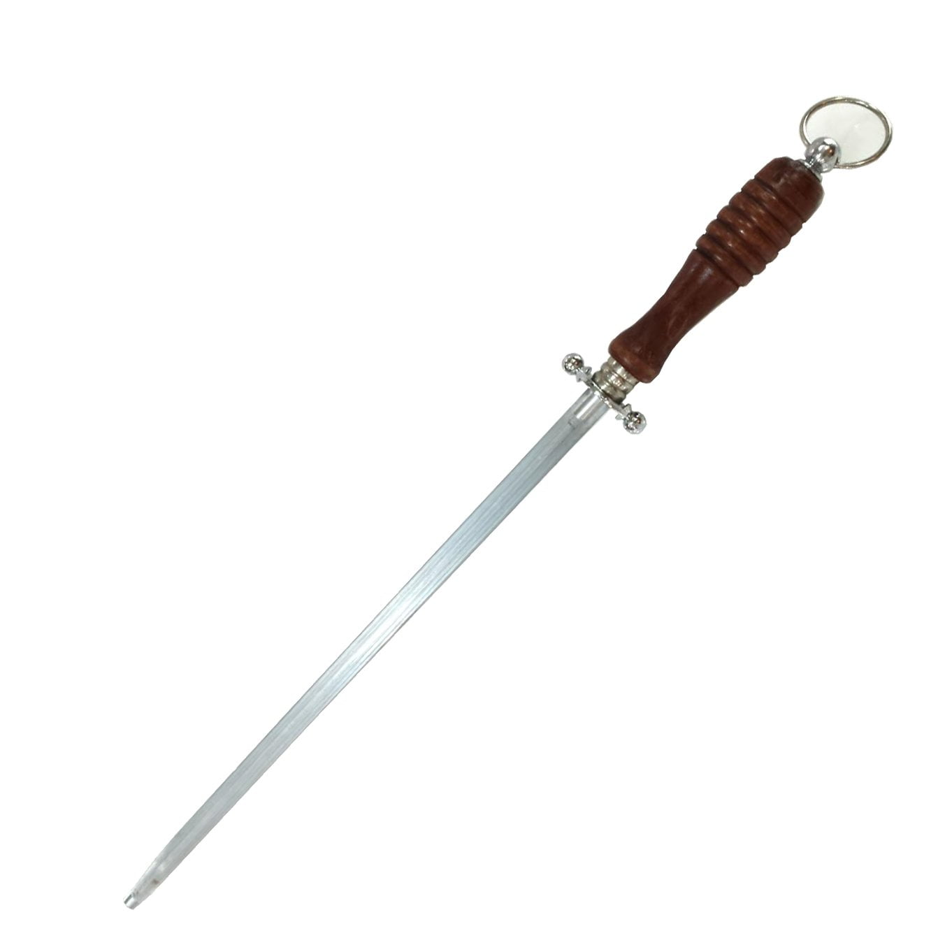 Sunrise 14" High Carbon Honing Steel w/ Wood Handle (Round) - Walmart.com