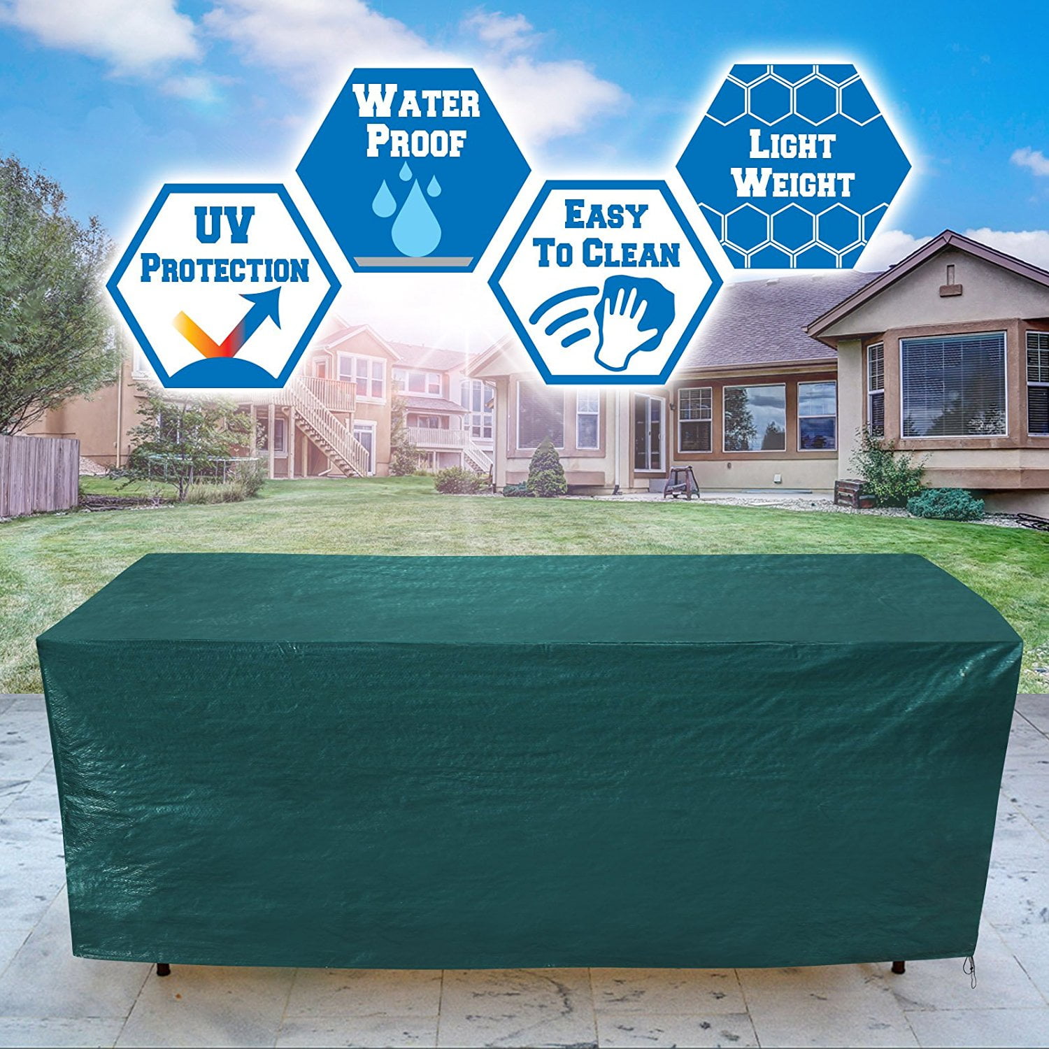 Sunrise 72"x30"x29" Outdoor Patio Garden Table Furniture Set Protector ...
