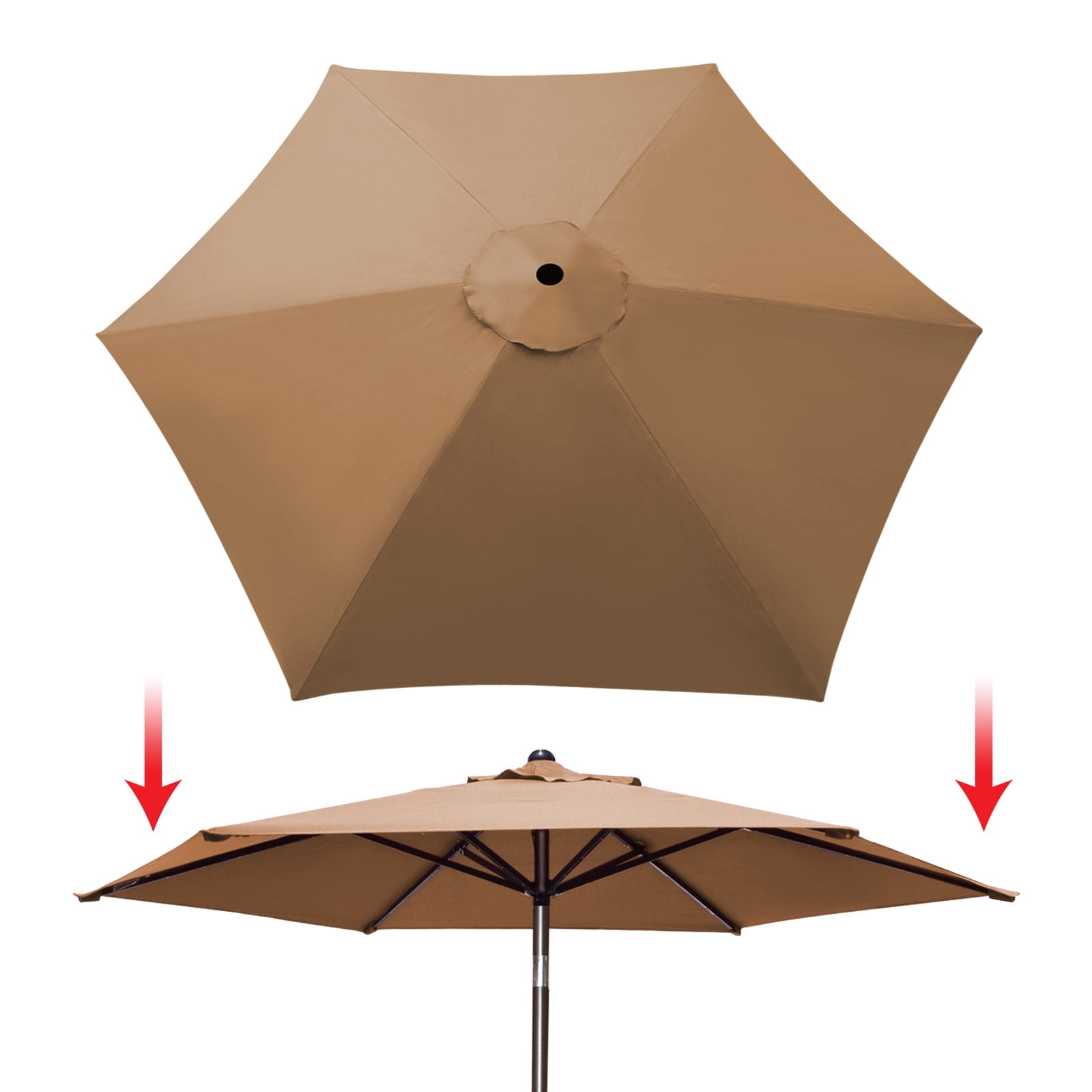 6 Rib Umbrella Canopy Replacement