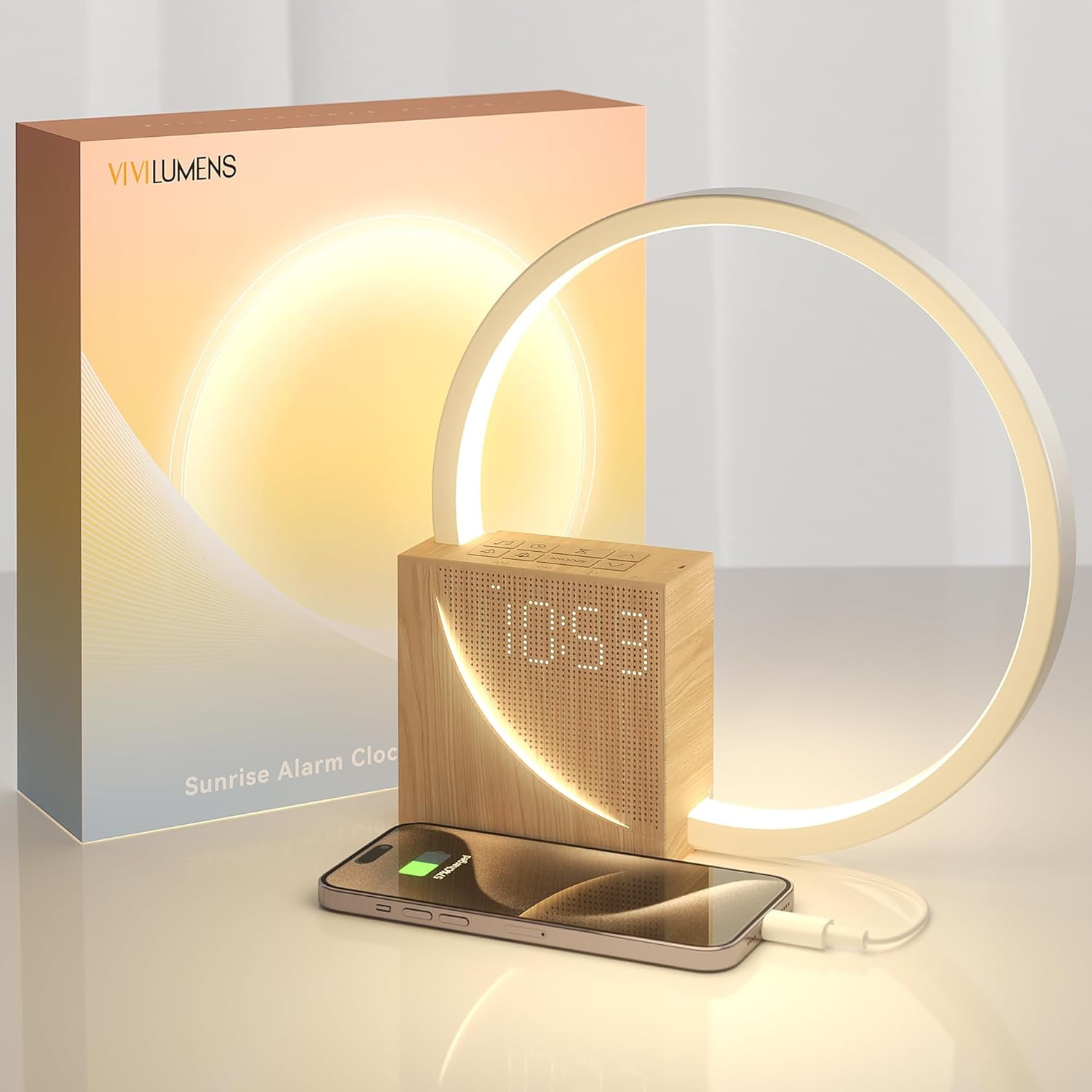 Sunrise Alarm Clock for Heavy Sleepers Adults, Wake-up Light, Sleep Aid ...