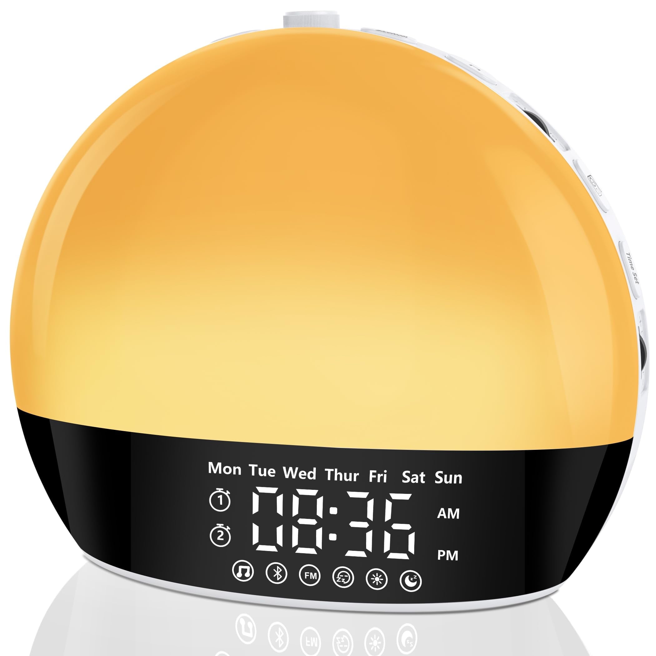Sunrise Alarm Clock Sound Machine, Digital Alarm Clocks for Bedrooms ...