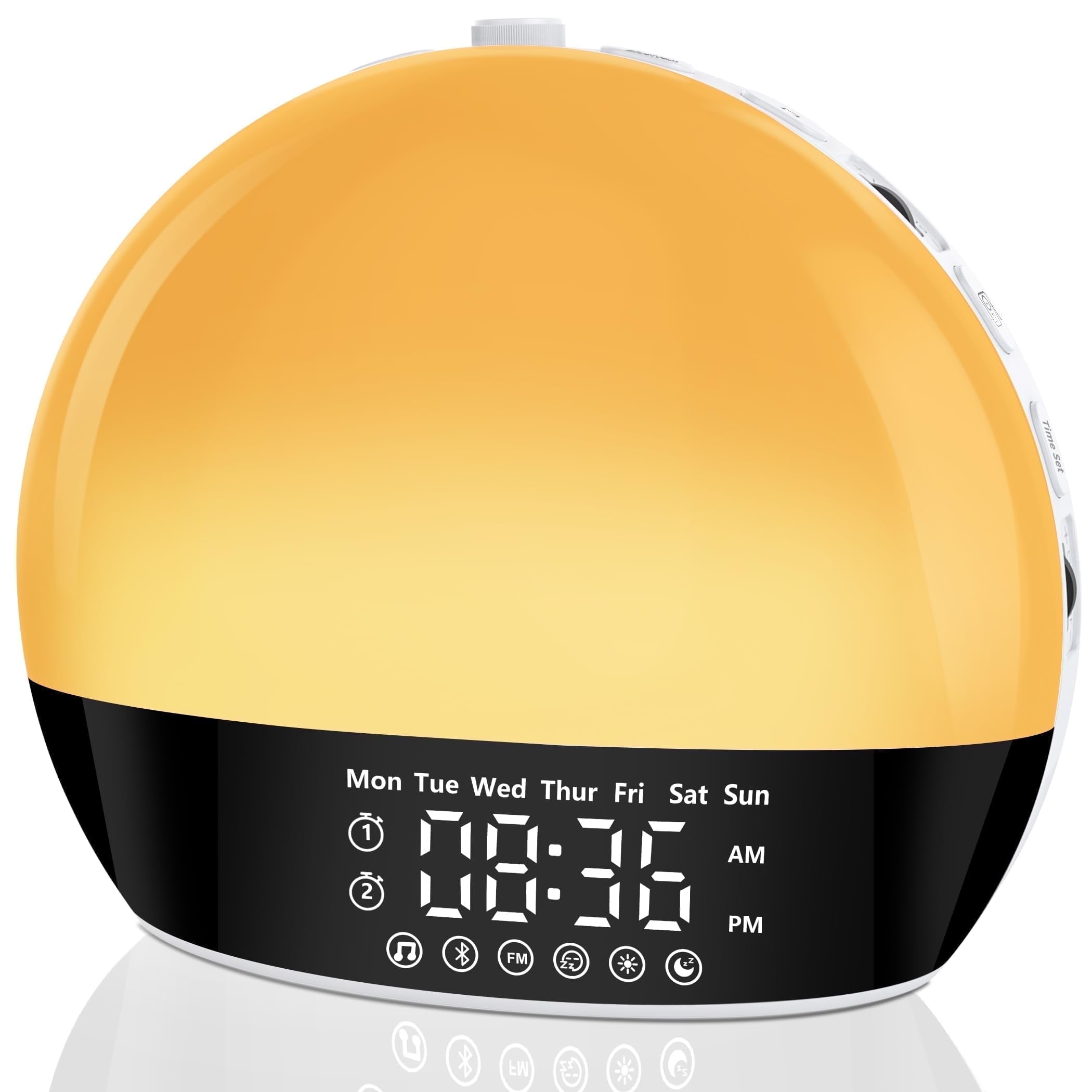Free Shipping! weswose Sunrise Alarm Clock Sound Machine with Dimmable ...