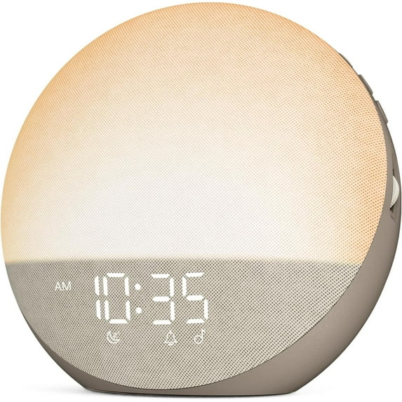 Sunrise Alarm Clock White Noise Machine: Natural Wake Up Light ...