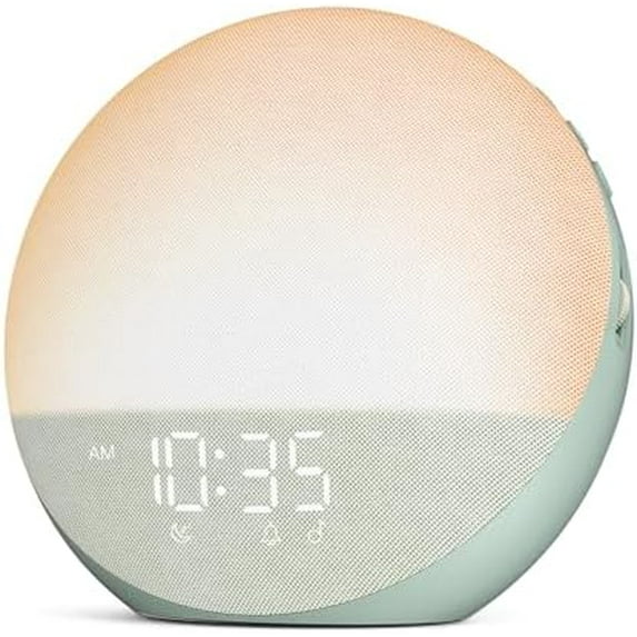 Sunrise Alarm Clock White Noise Machine: Natural Wake Up Light ...