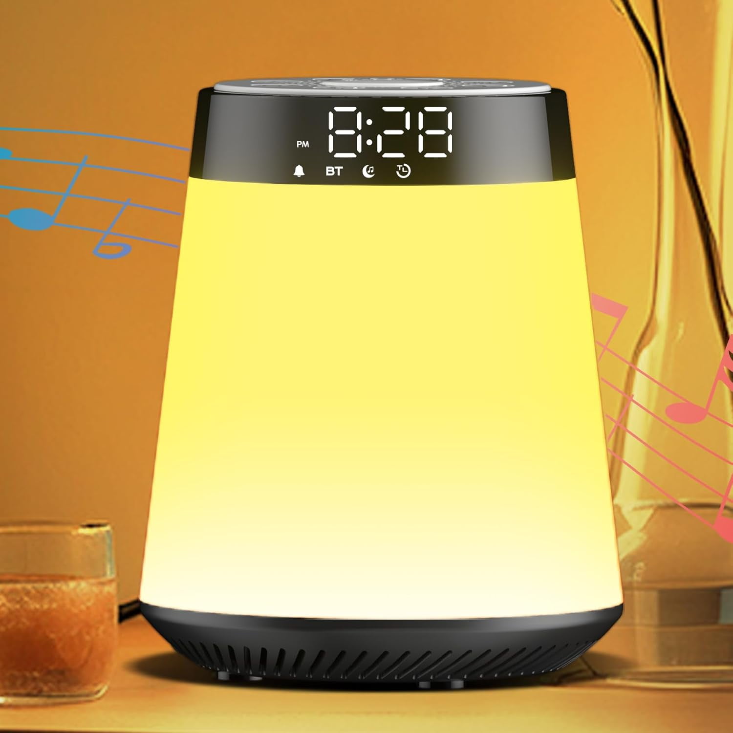 Sunrise Alarm Clock White Noise Sound Machine, 21 Soothing Sounds, 12 ...