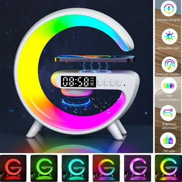 HoLife Wireless Charging Bluetooth Speaker Light, Smart LED Atmosphere ...