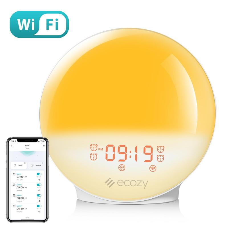 Sunrise Alarm Clock for Heavy Sleepers - Smart Wake-Up Light with ...