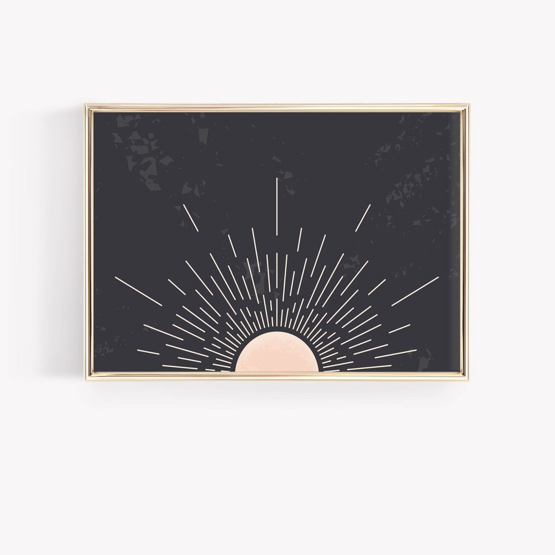 Sunrise Art Poster Boho Mid Century Wall Artminimal Modern Decor Poster ...