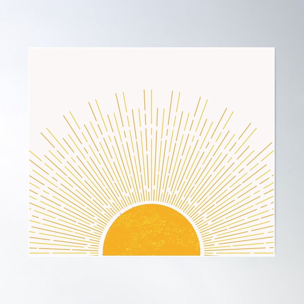 Sunrise Art, Retro Boho Sun Poster Wall Art, Modern Wall Decor For ...