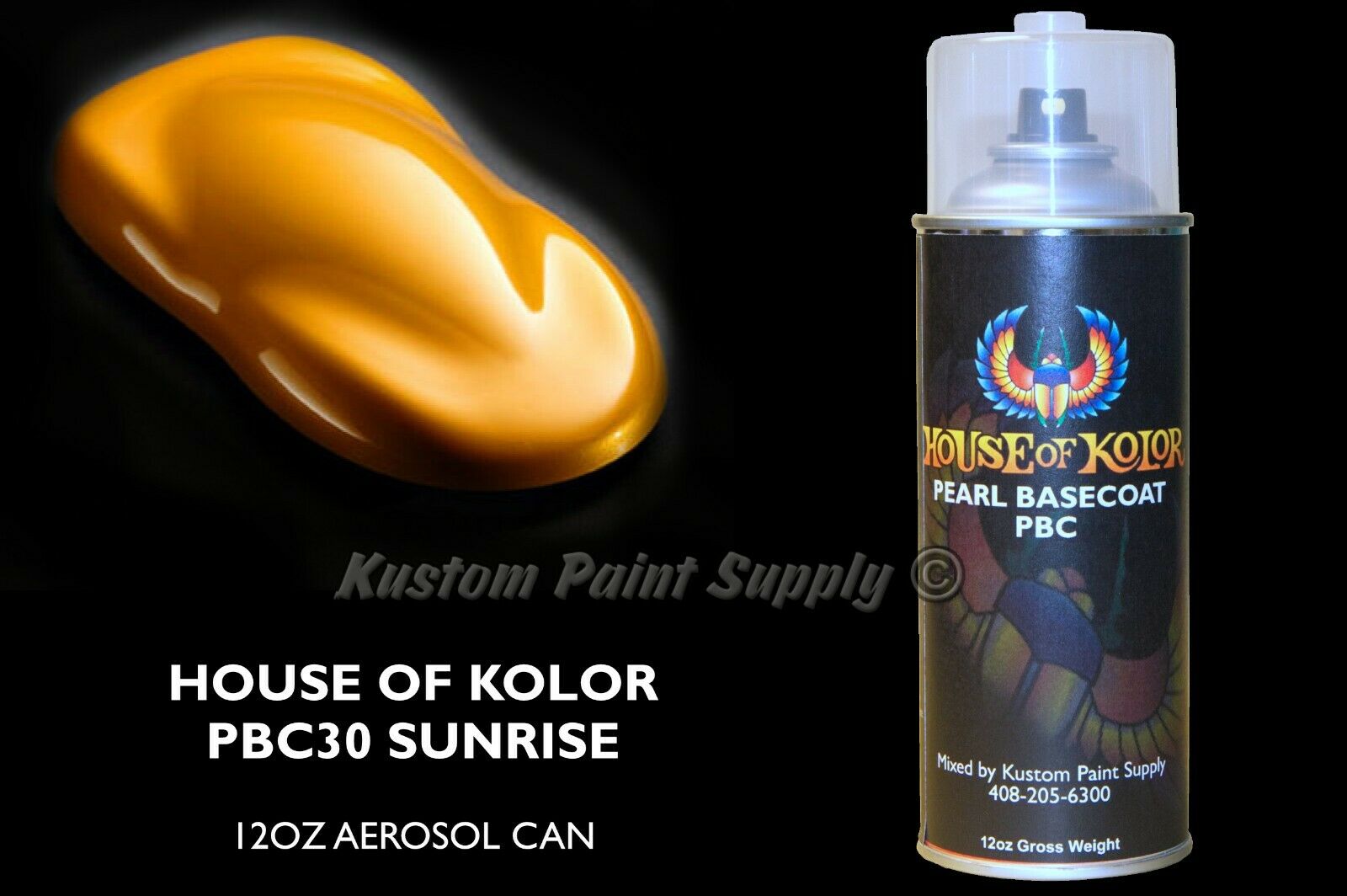 Sunrise Basecoat PBC30 House of Kolor 12 oz. Aerosol Can Shimrin Pearl ...