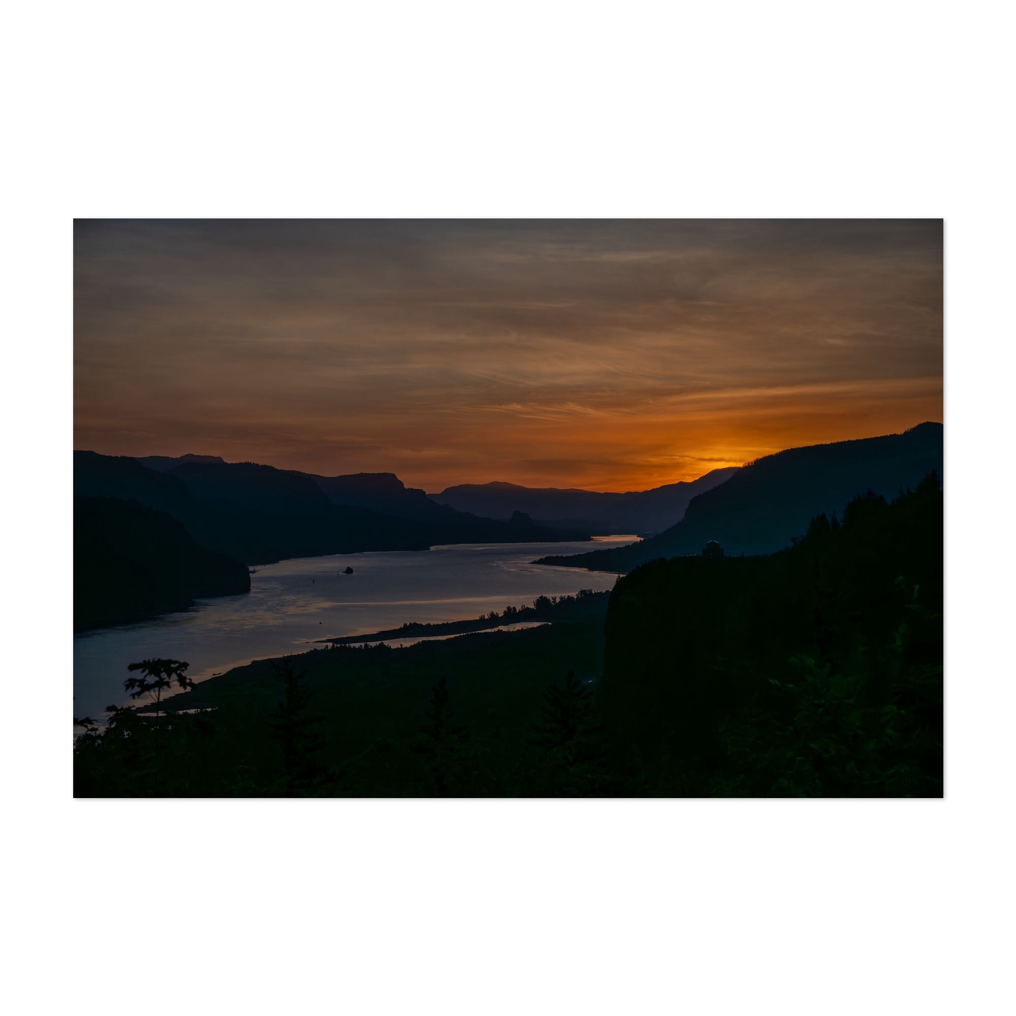Sunrise Over the Columbia Gorge - Corbett Oregon Photography Sunset ...