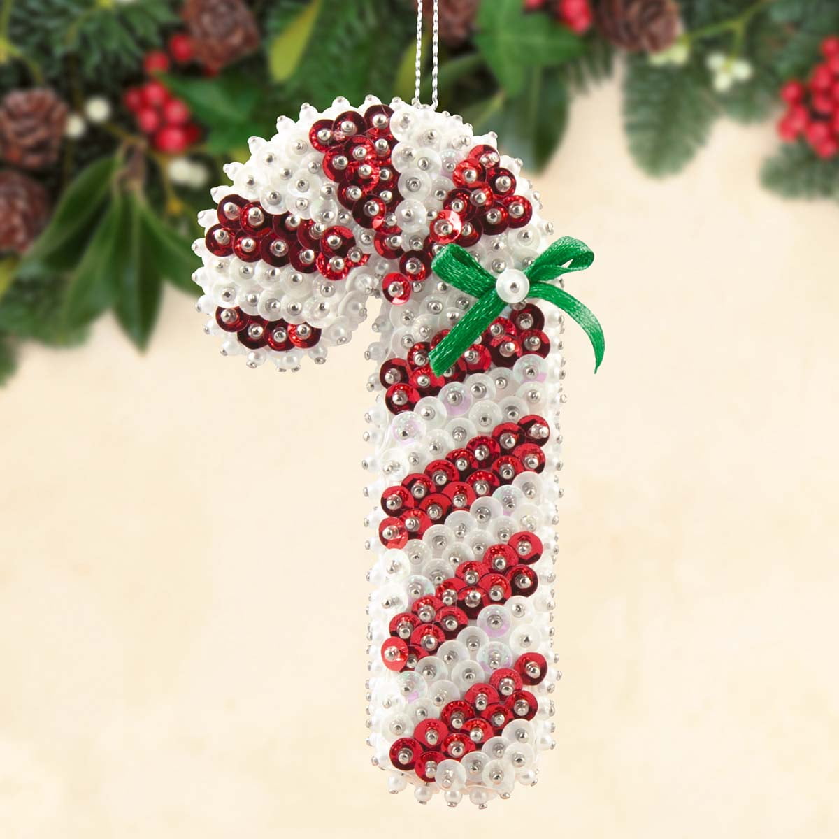 Sunrise Craft & Hobby™ Candy Cane Ornament Kit - Walmart.com