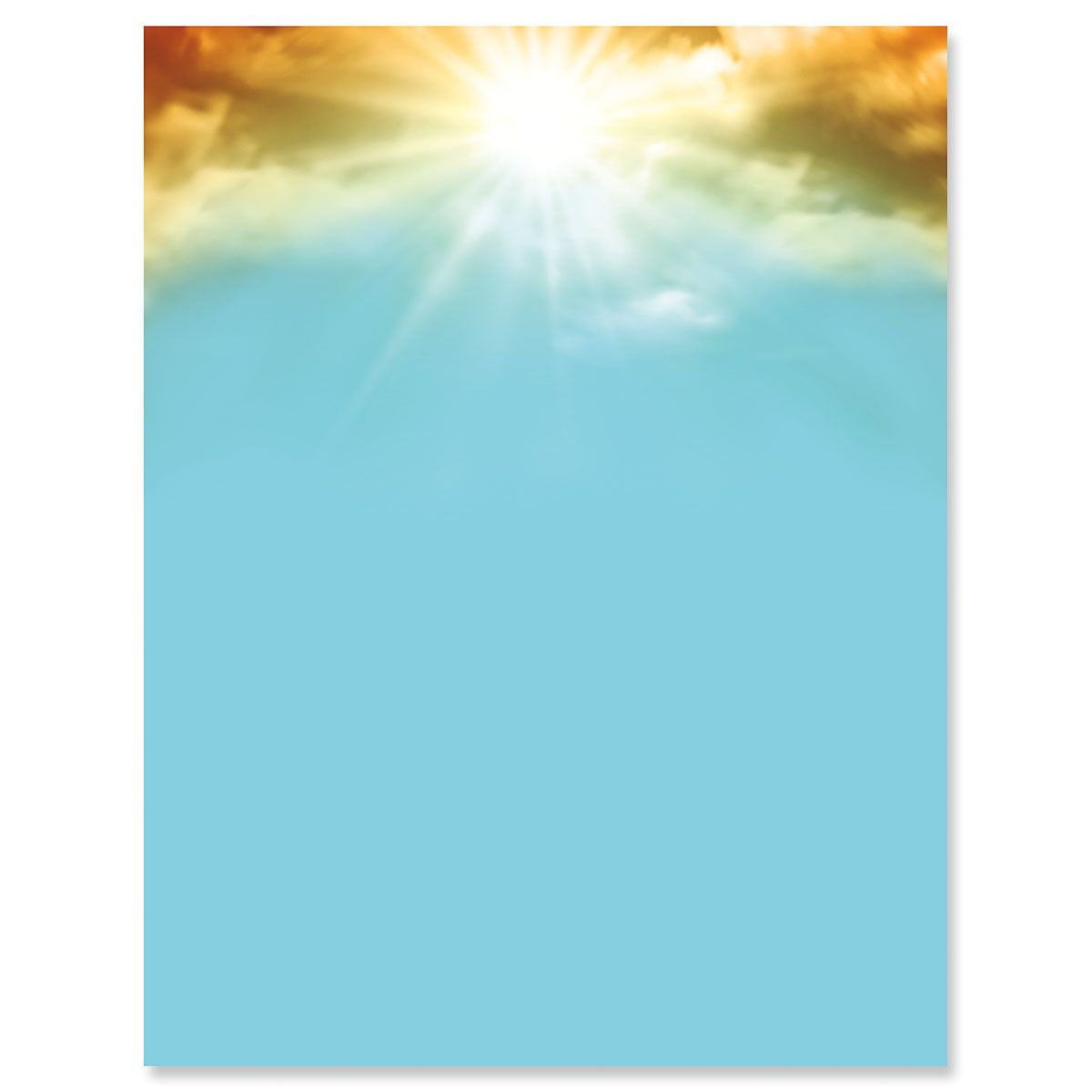 Sunrise Easter Letter Papers, Set of 25, 8.5" x 11", Printer Paper for ...