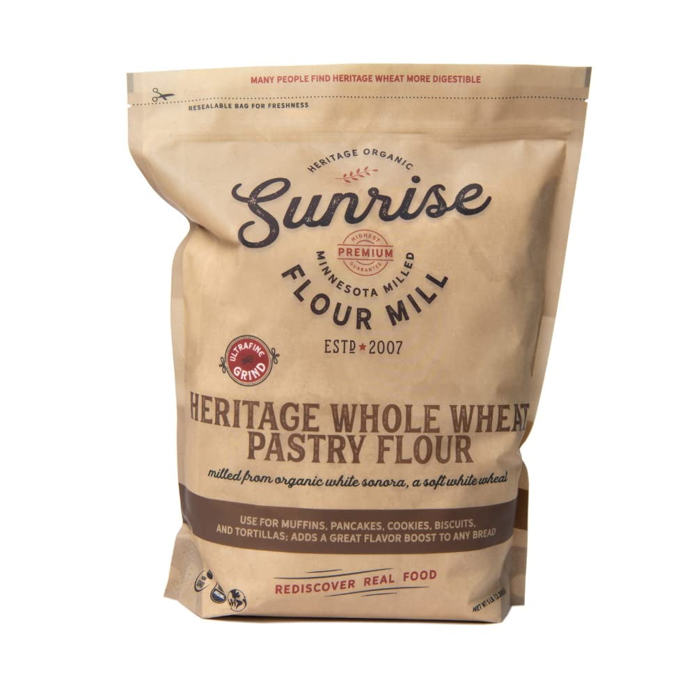 Sunrise Flour Mill USDA Organic Heritage Whole Wheat Pastry Flour - 2.5 ...