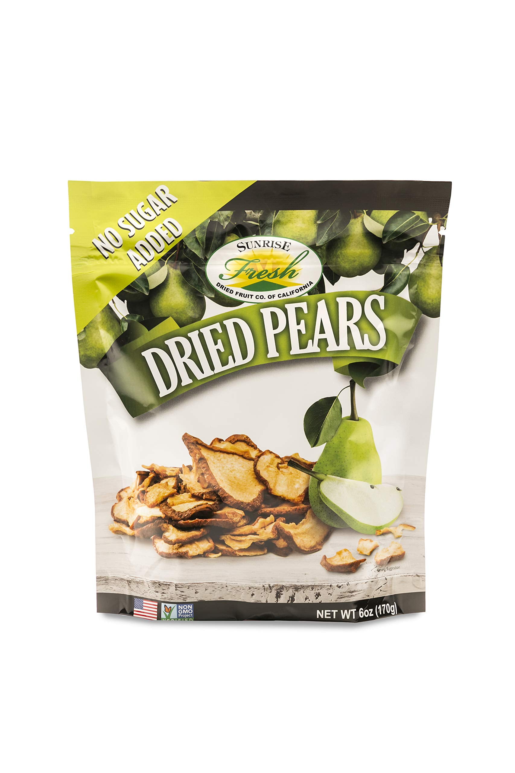 Sunrise Fresh Dried Fruit DPF11 - Dried California Pears - All-Natural ...