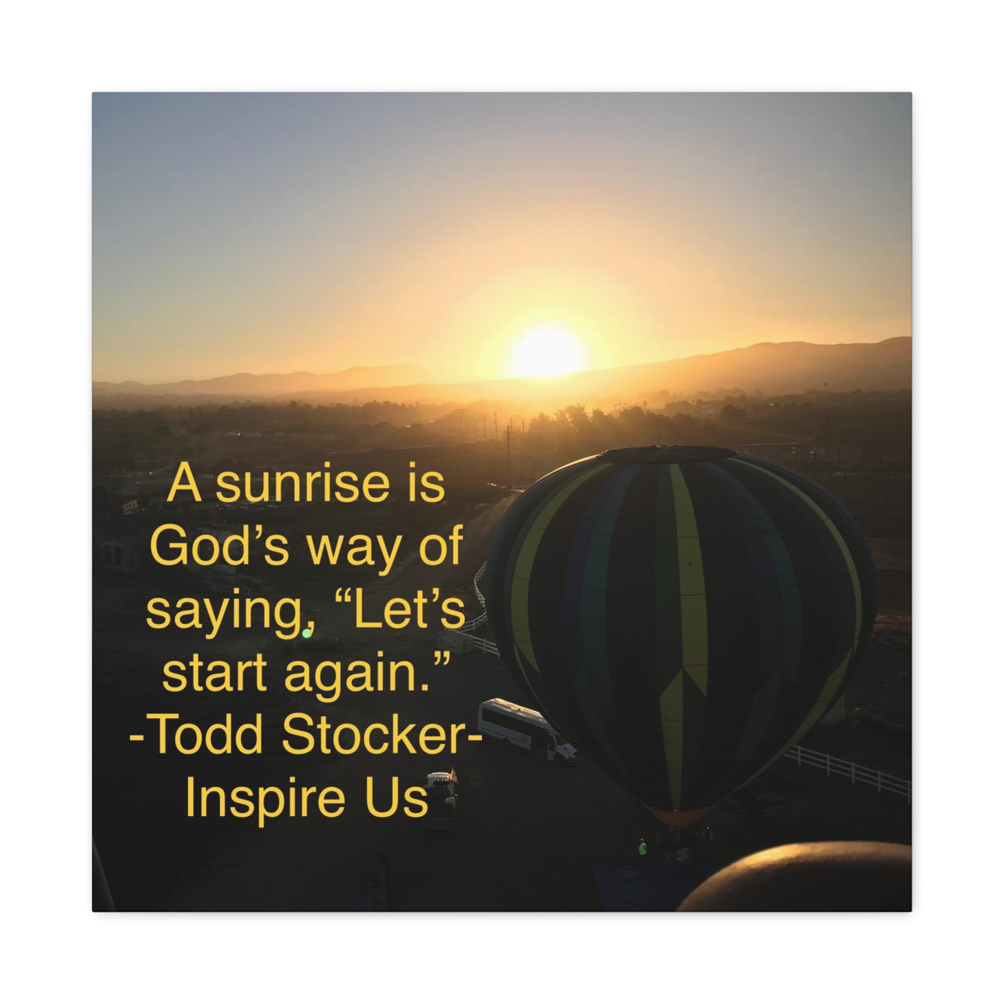 Sunrise God Balloon Canvas Gallery Wraps - Walmart.com