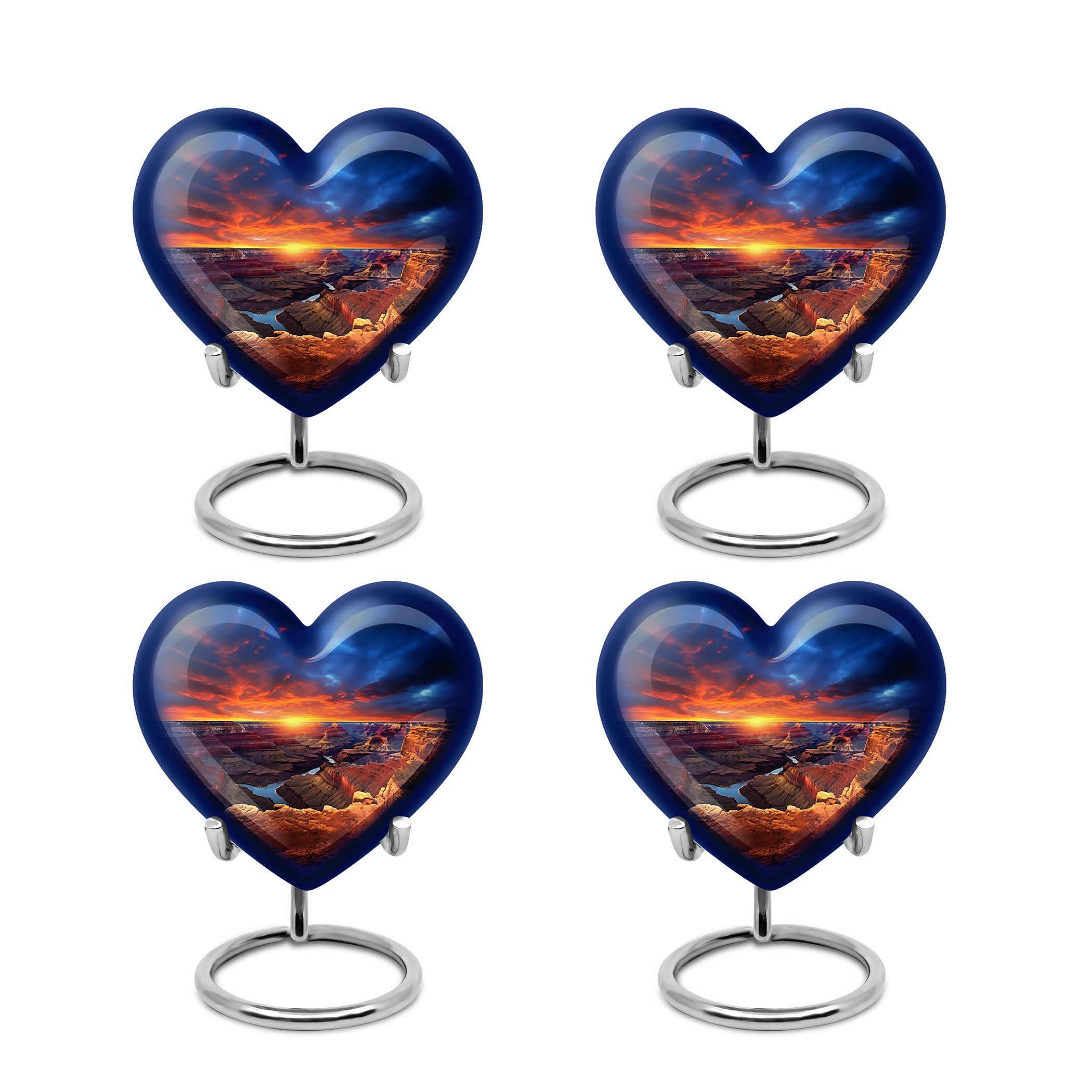 Sunrise Over Grand Canyon Heart Urn - Adult Urns For Human Ashes ...