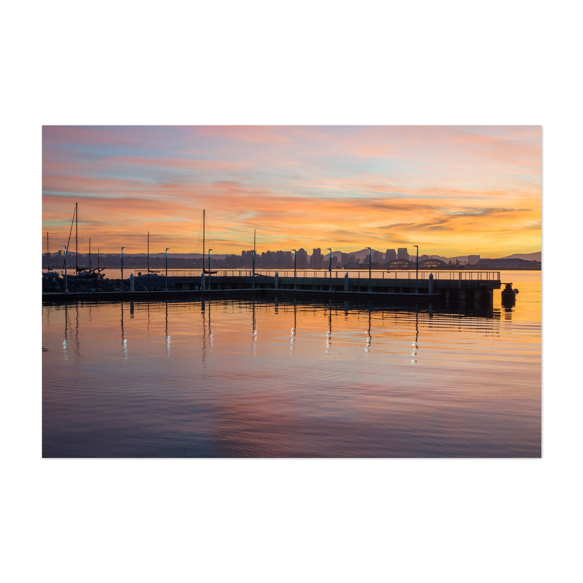 Sunrise Harbor - Photography Sunset Cityscape Harbor Seascape Skyline ...