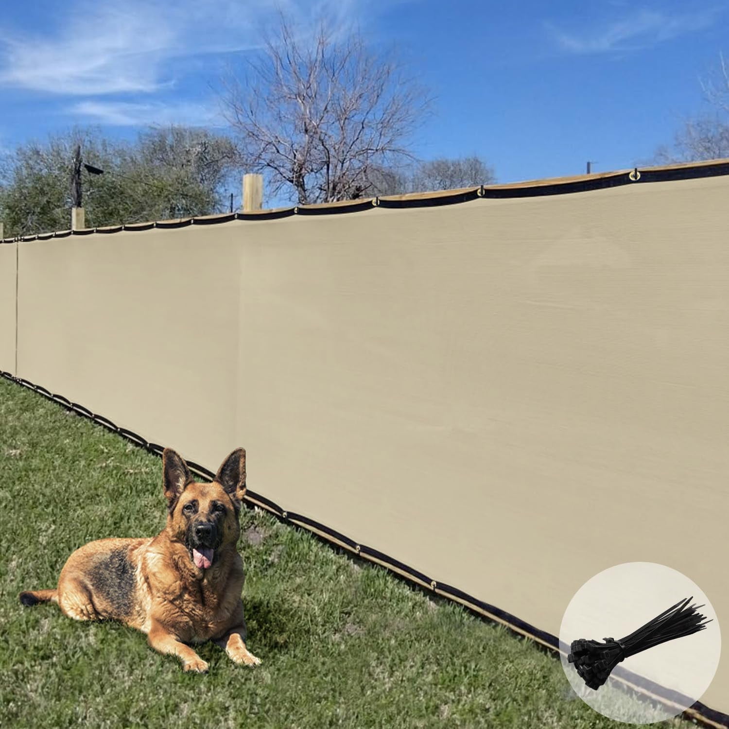 Sunrise Heavy Duty Privacy Fence Screen 5 by 53 Feet, Outdoor ...