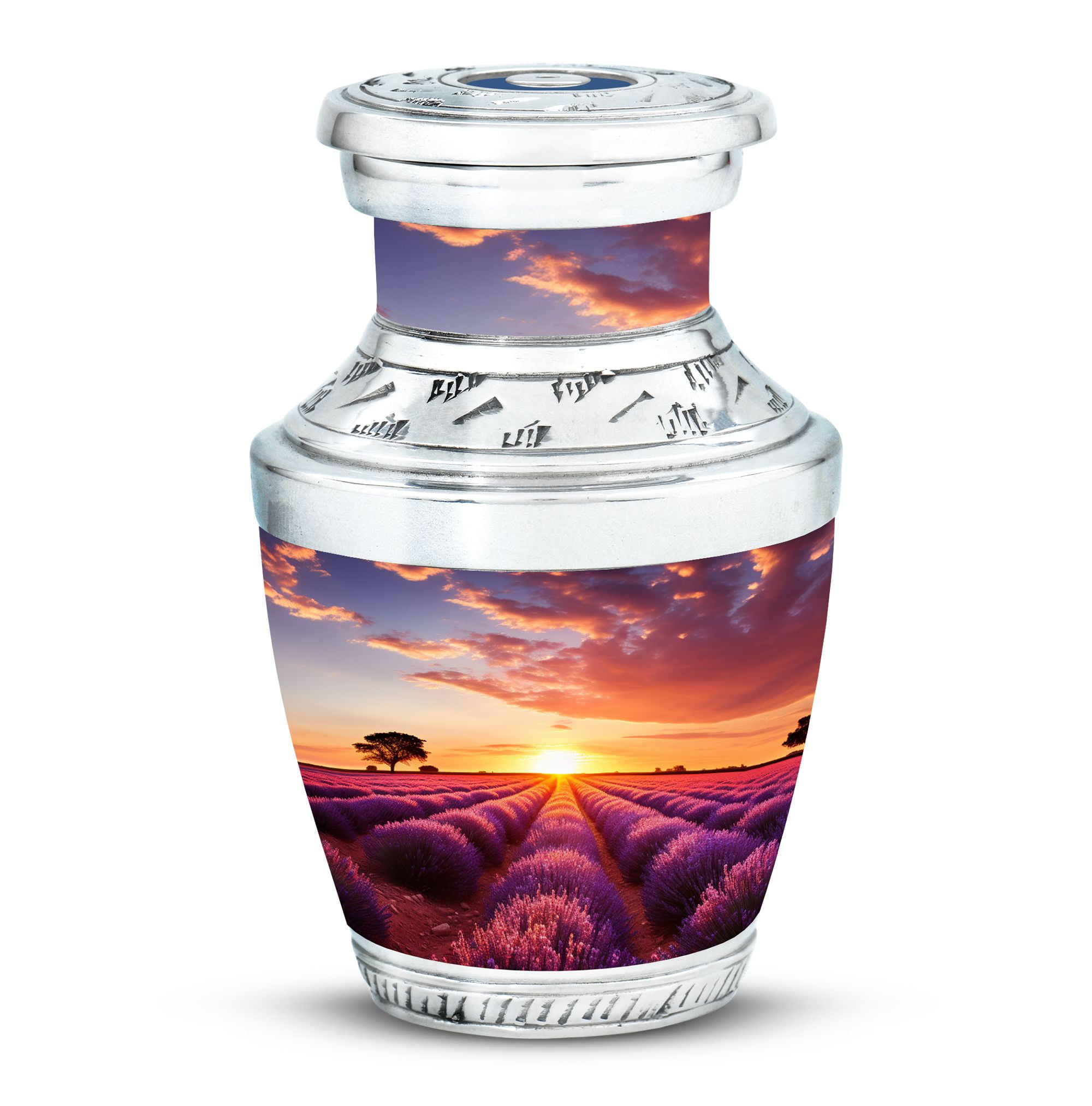 Sunrise Over Lavender Field Rustic Reverie - Miniature Urn for Ashes ...