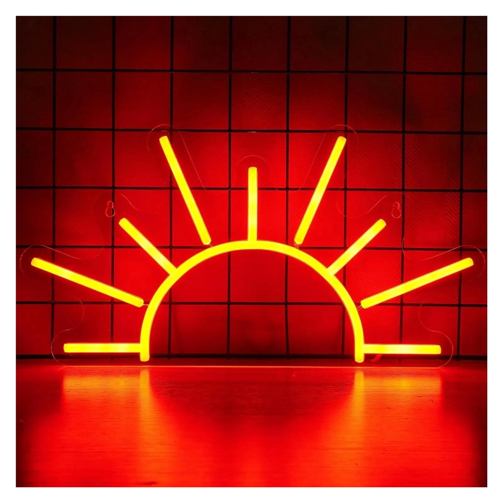 Sunrise Neon Sign LED Wall Light Brightness Adjustable For Family ...