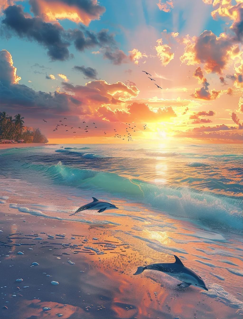 Sunrise On The Beach 300 Pieces Puzzle for Adults Educational ...
