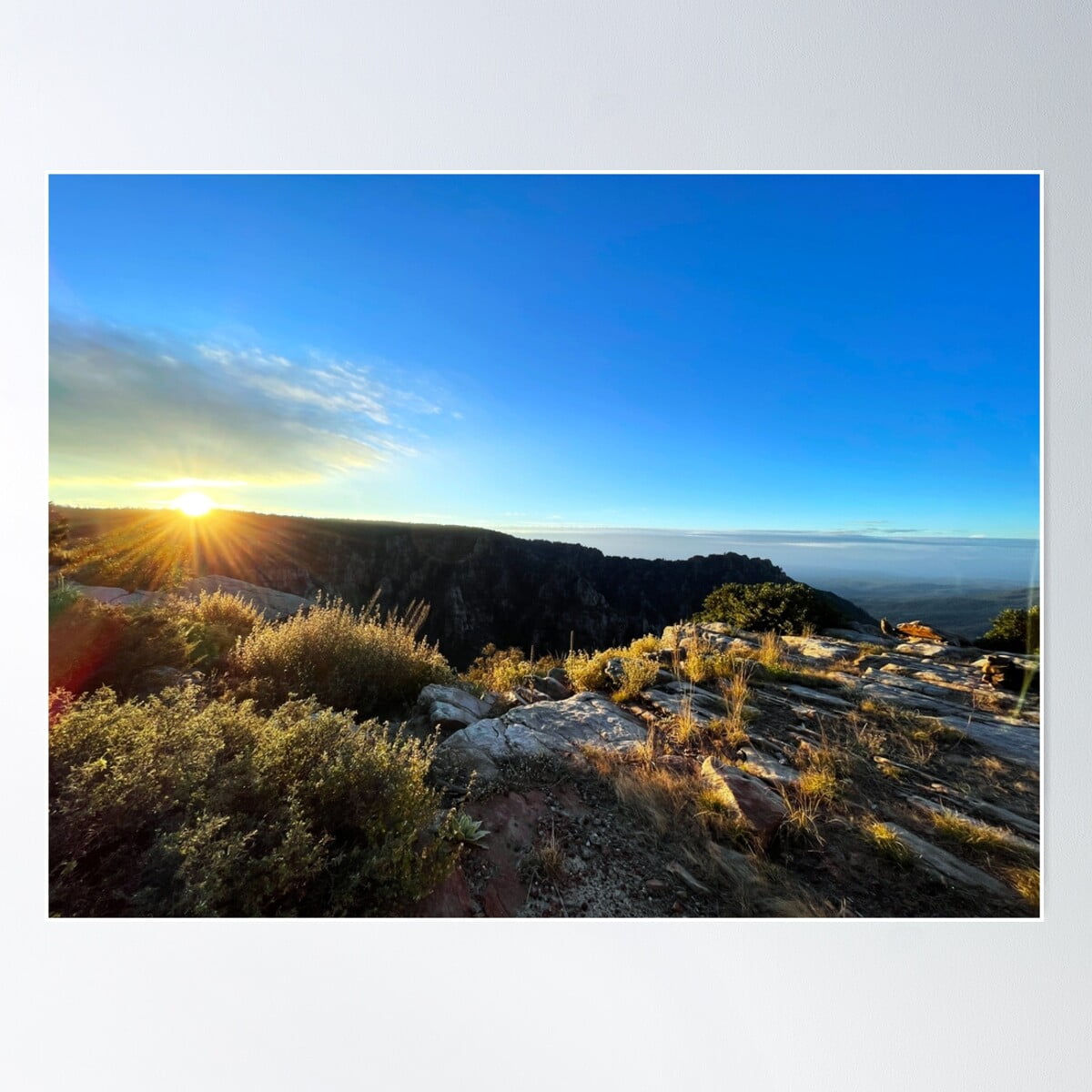 Sunrise On The Mogollon Rim Poster Wall Art, Modern Wall Decor For ...