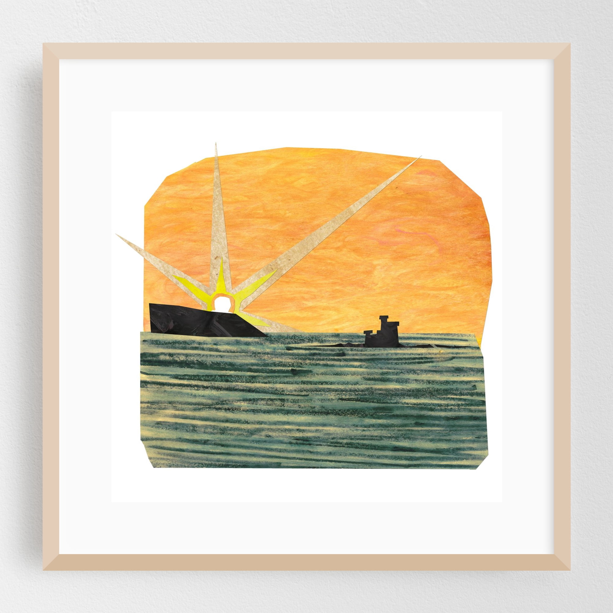 Sunrise over Onchan Head - Onchan Isle of Man Collage Sunset Boat ...