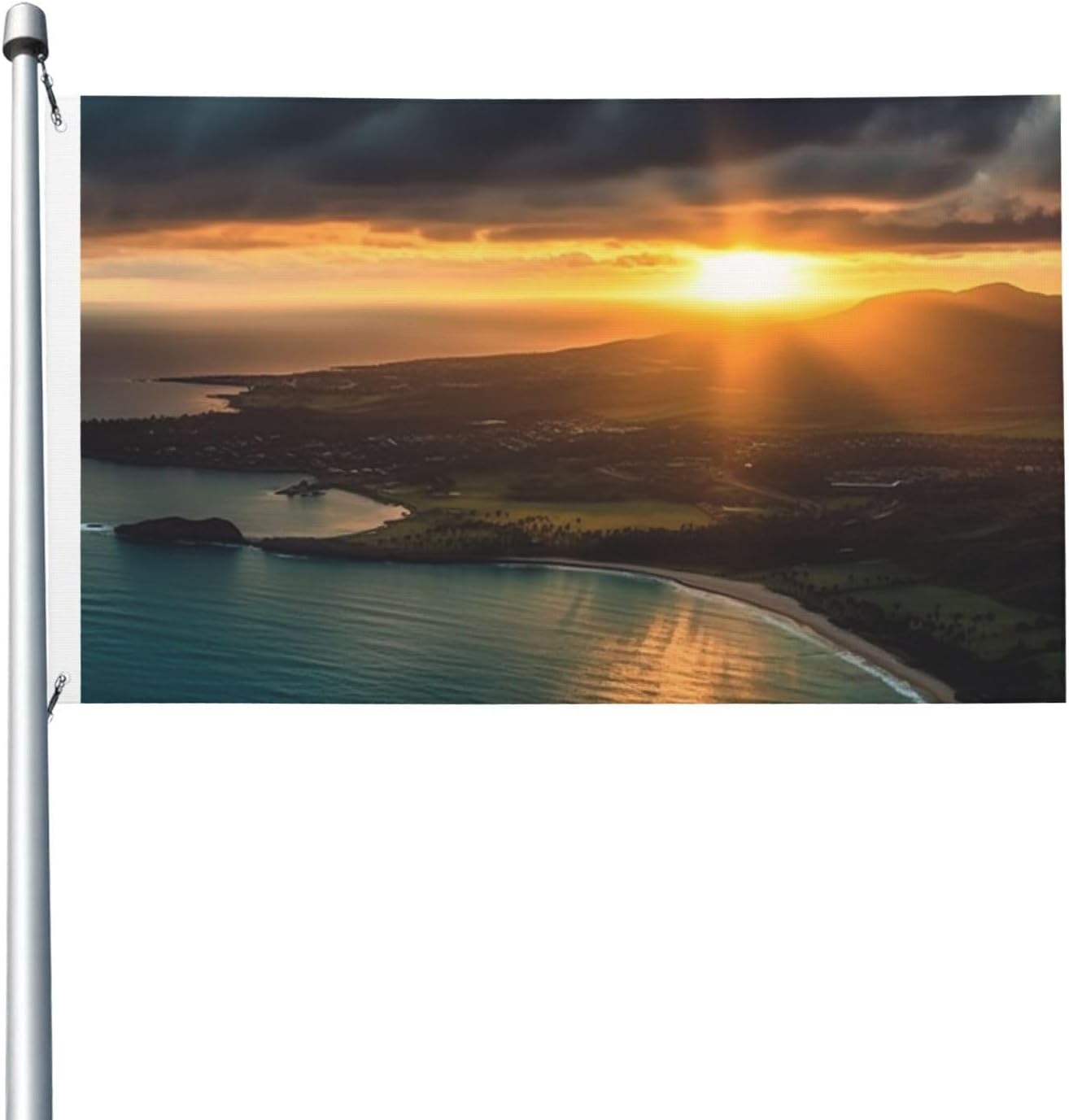 Sunrise Over Hawaii Flag 2x3 ft Garden Flag Welcome Spring Summer ...