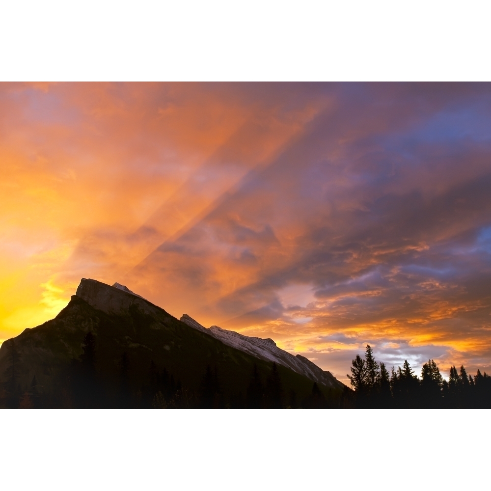 Sunrise Over Mount Rundle, Banff National Park, Alberta Poster Print ...