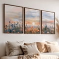 Sunrise Over Wildflower Field Spring Nursery Wall Decor Flowers Set 3 ...