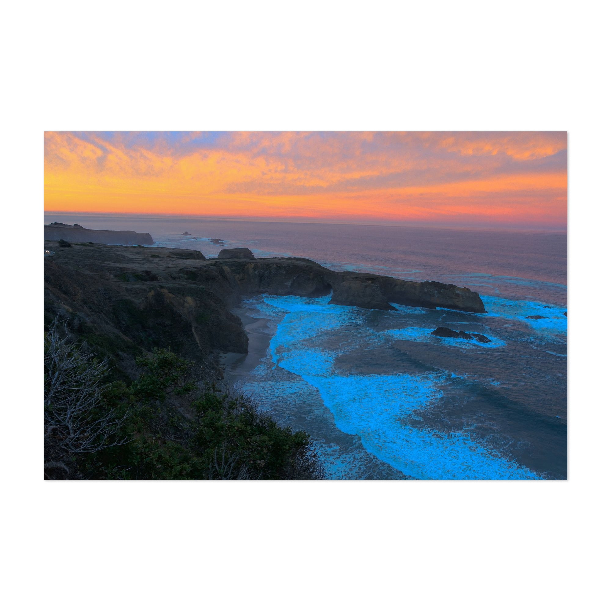 Sunrise On Route 1 In Mendo - Little River California Photography ...