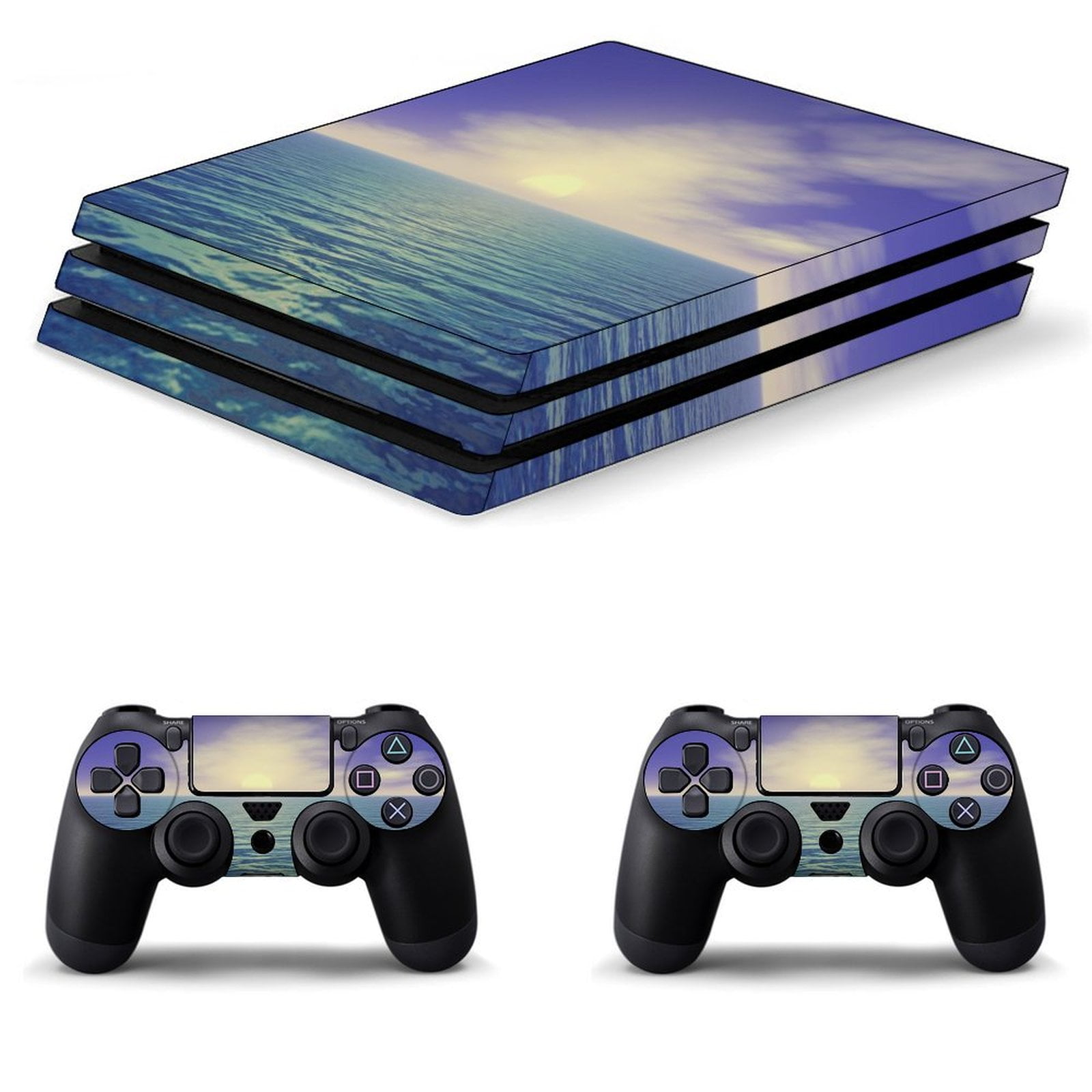Sunrise, Sea Level, Blue PS4/PS4 Pro/PS4 Slim Skin Sticker For Console ...