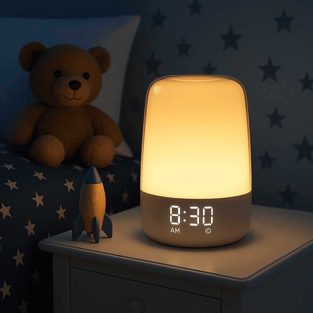 Sunrise Simulation RGB Lights Sun Lamp Alarm Clocks, Natural Sound C ...