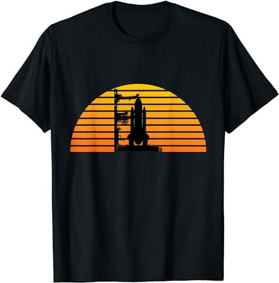 Sunrise Space Shuttle Pad Launch Control Moonport Shuttle T-Shirt ...