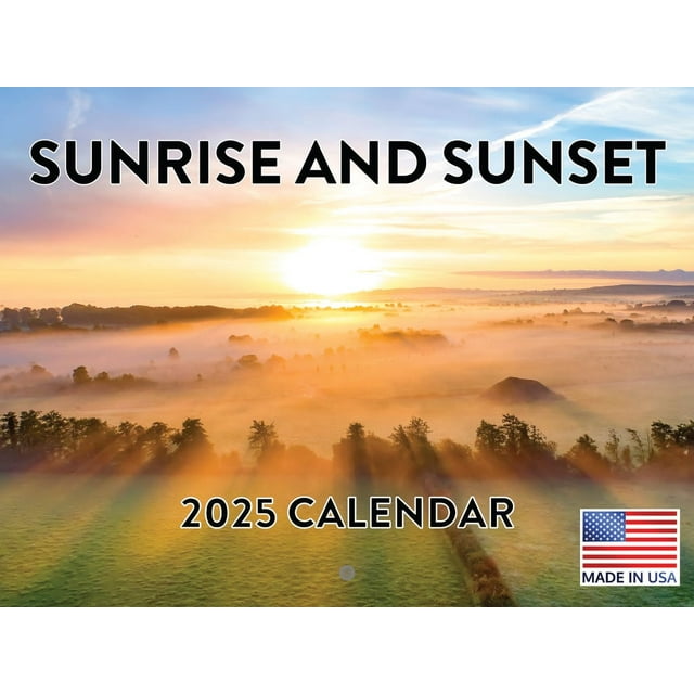 Sunrise and Sunset Calendar 2025 Monthly Wall Calender 12 Month | Made ...