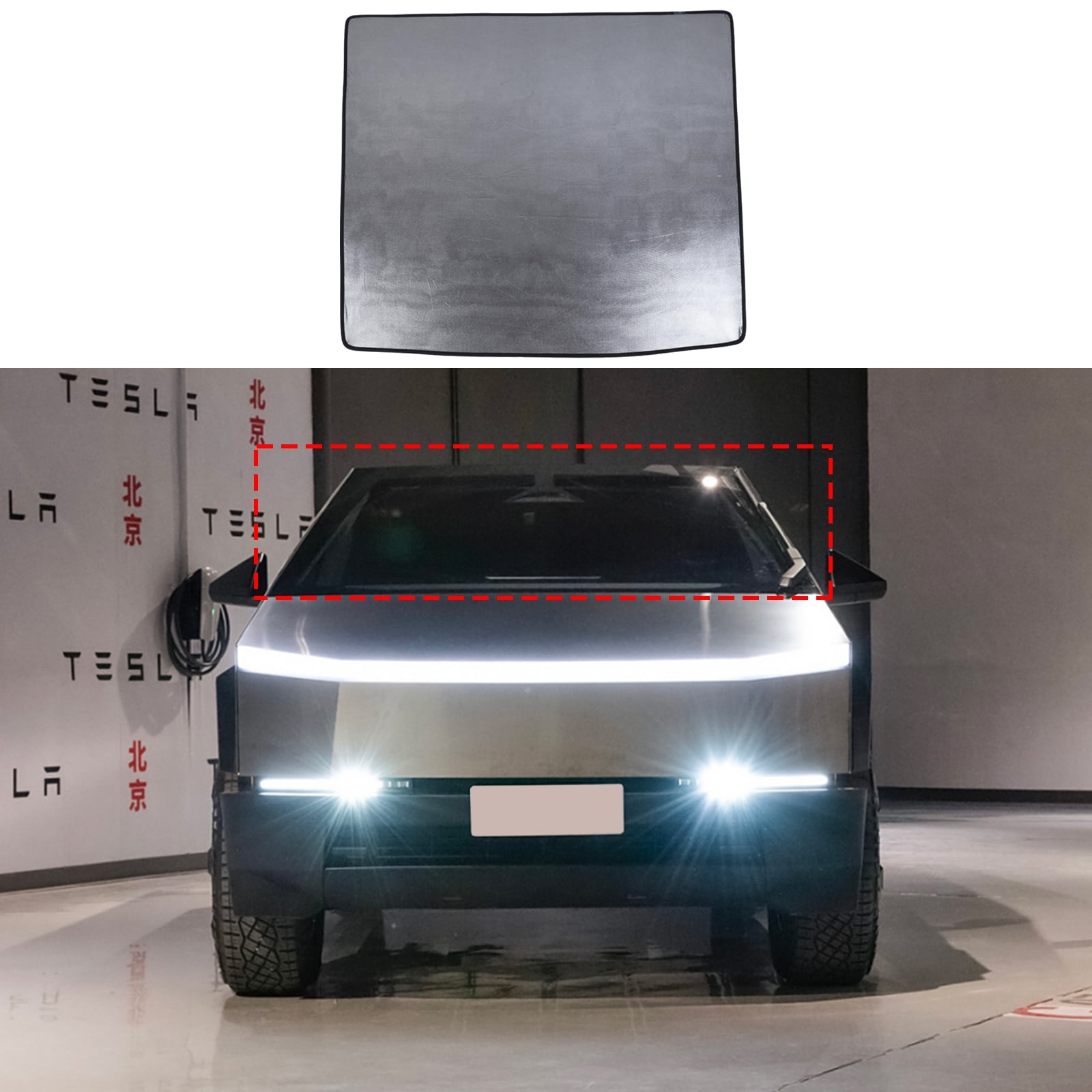 Sunroof Sunshade for Cybertruck 2024, Sunroof Sun Shade, Foldable ...