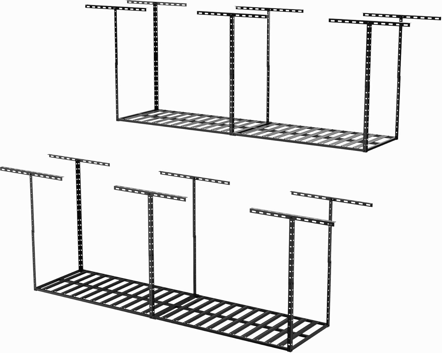 SunsGrove 2x8 Garage Storage Overhead Rack Organization, Adjustable ...