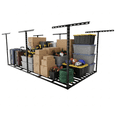 SunsGrove 4x6 Overhead Garage Storage Rack, Adjustable Organization ...