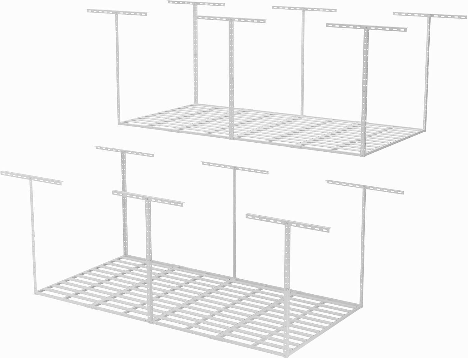 SunsGrove 4x8 Garage Storage Overhead Rack Organization, Adjustable ...