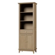 Prepac 6-Shelf Slant Back Bookcase with Doors, Espresso - Walmart.com