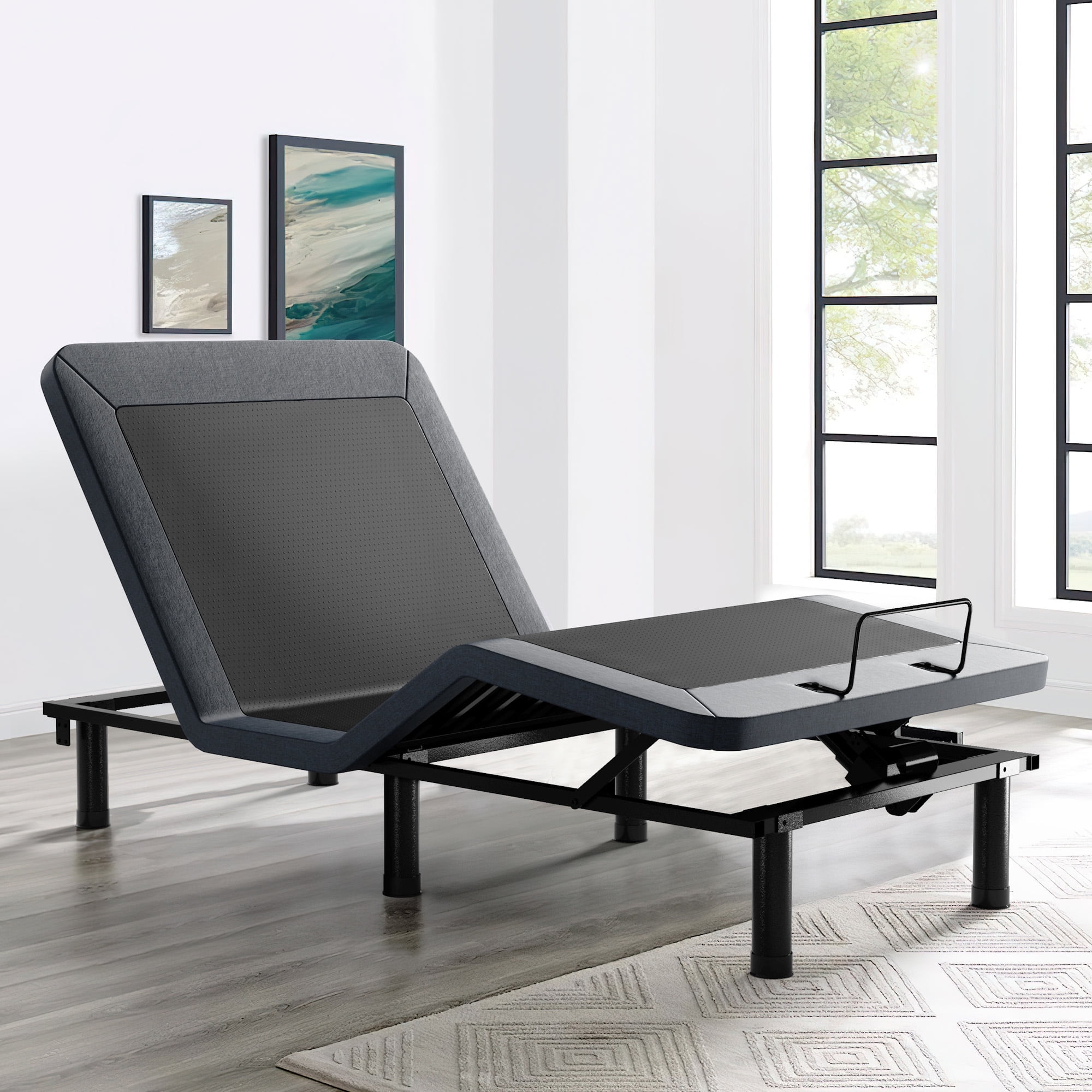 SunsGrove Twin XL Motorized Adjustable Bed Base with Remote, Memory Pre ...