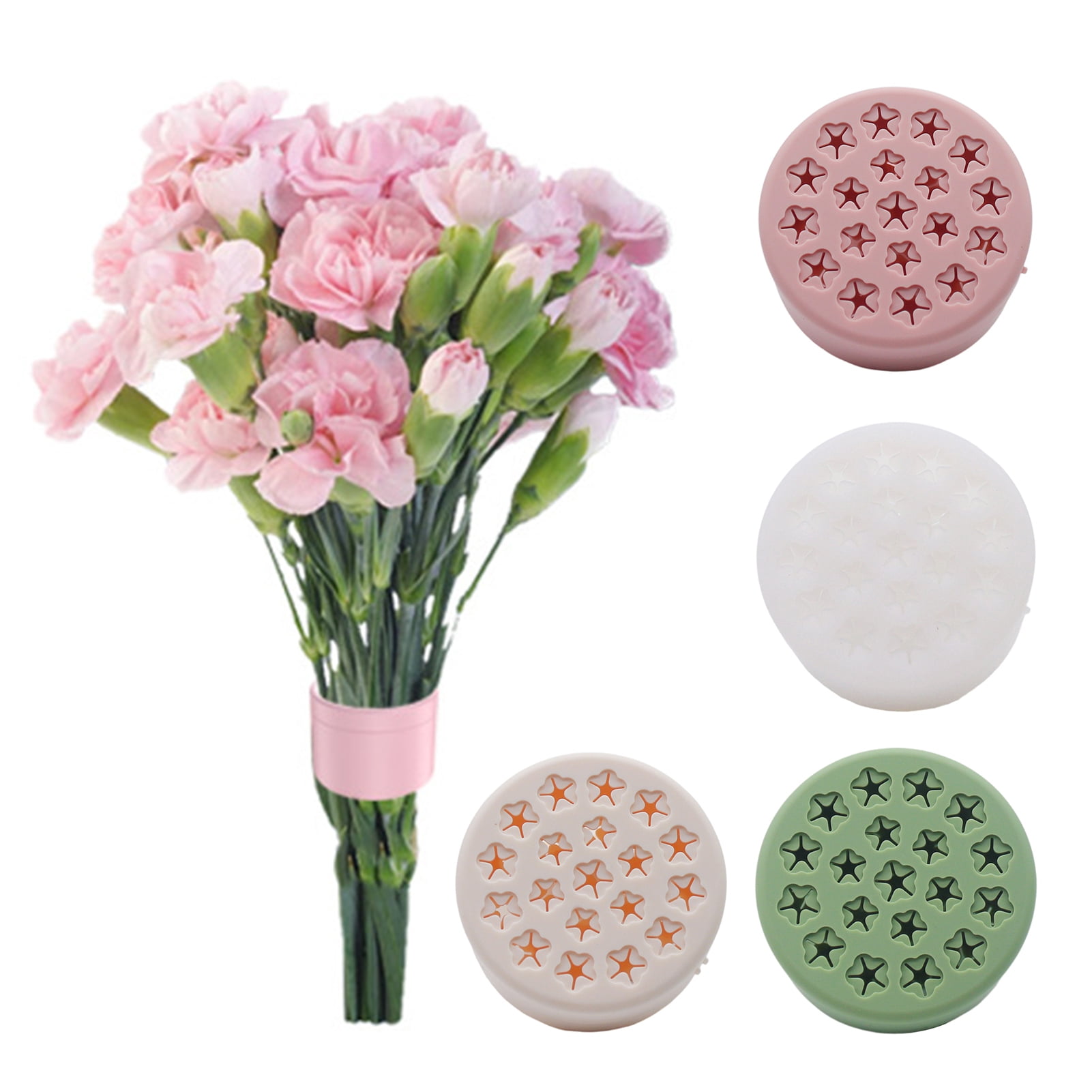 Sunsanly Flower Arrangement Holder Silicone Spiral Ikebana Stem Holder ...