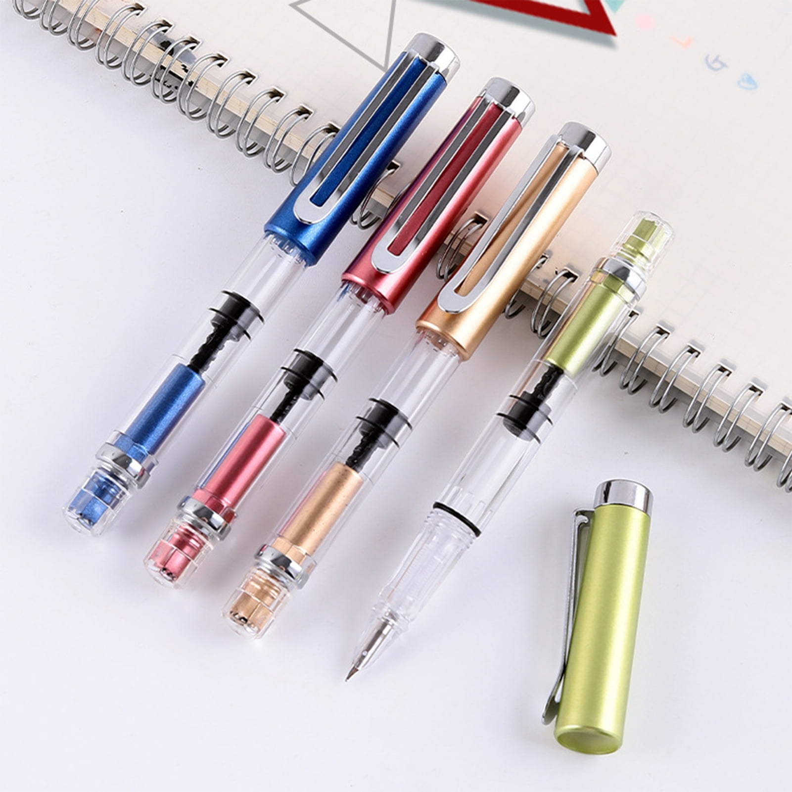Sunsanly Fountain Pen High Ink Capacity Vacuum Filling Stainless Steel ...