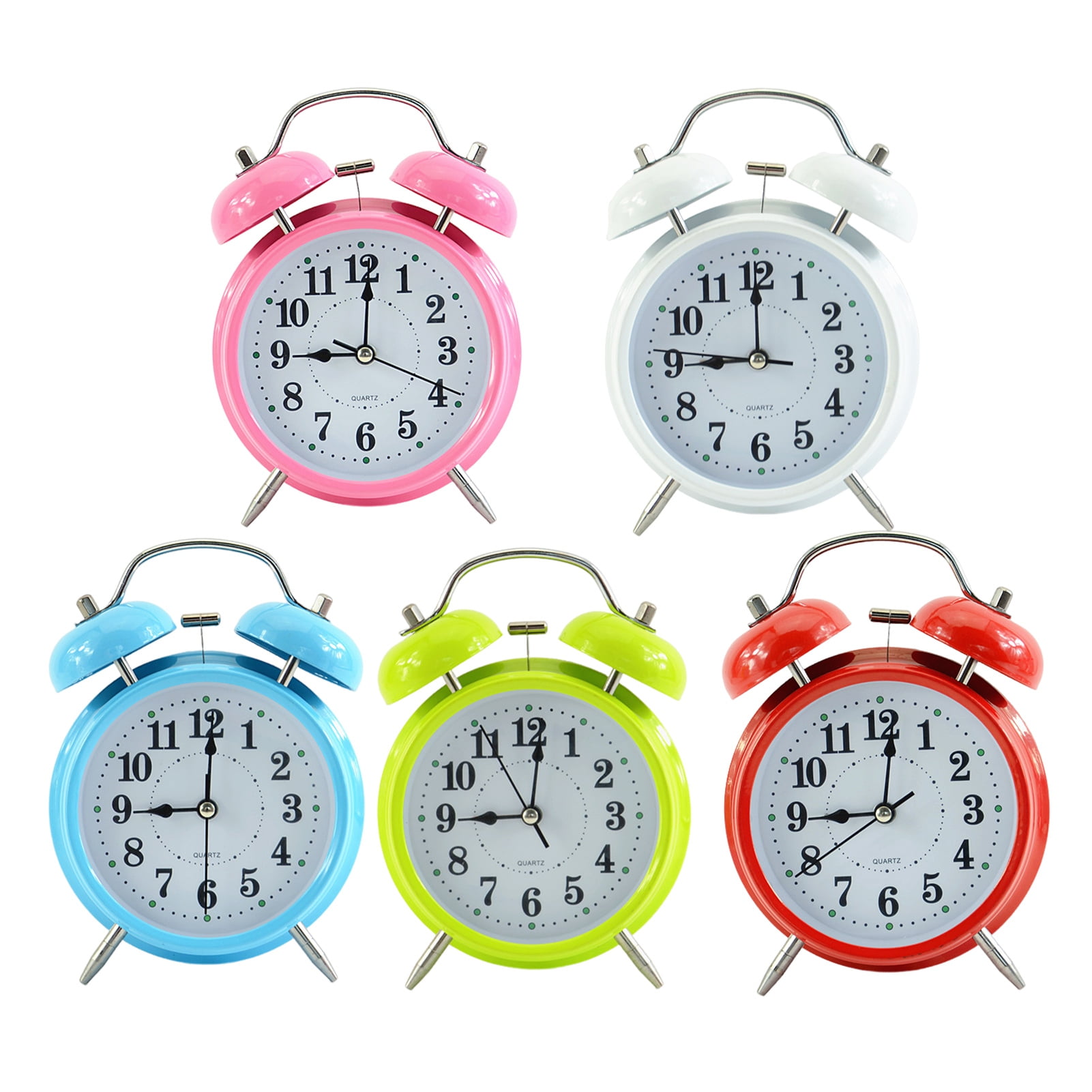 Sunsanly Retro Alarm Clock Analog Alarm Clock with Backlight Extra Loud ...